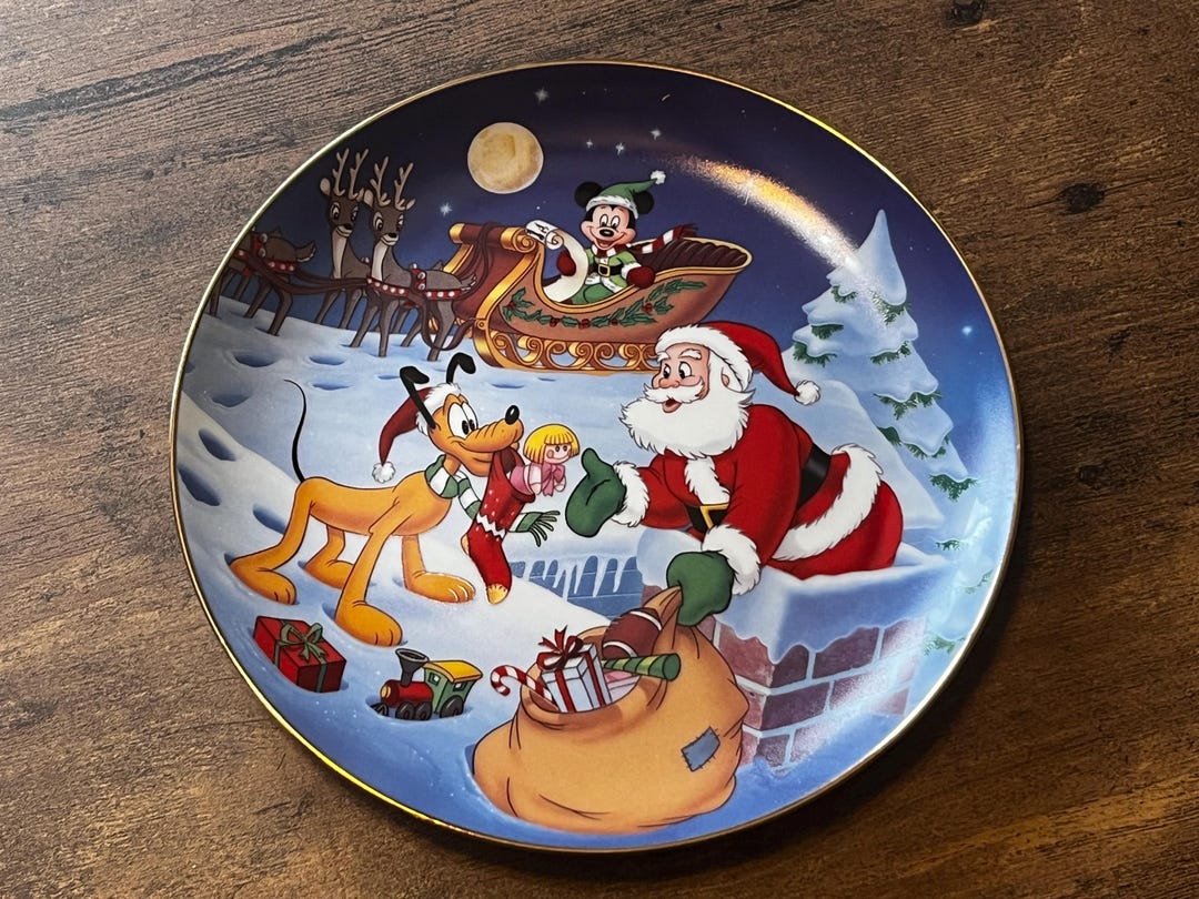 Vintage Disney "thanks Pluto" Plate 1996 the Bradford Exchange - Like ...