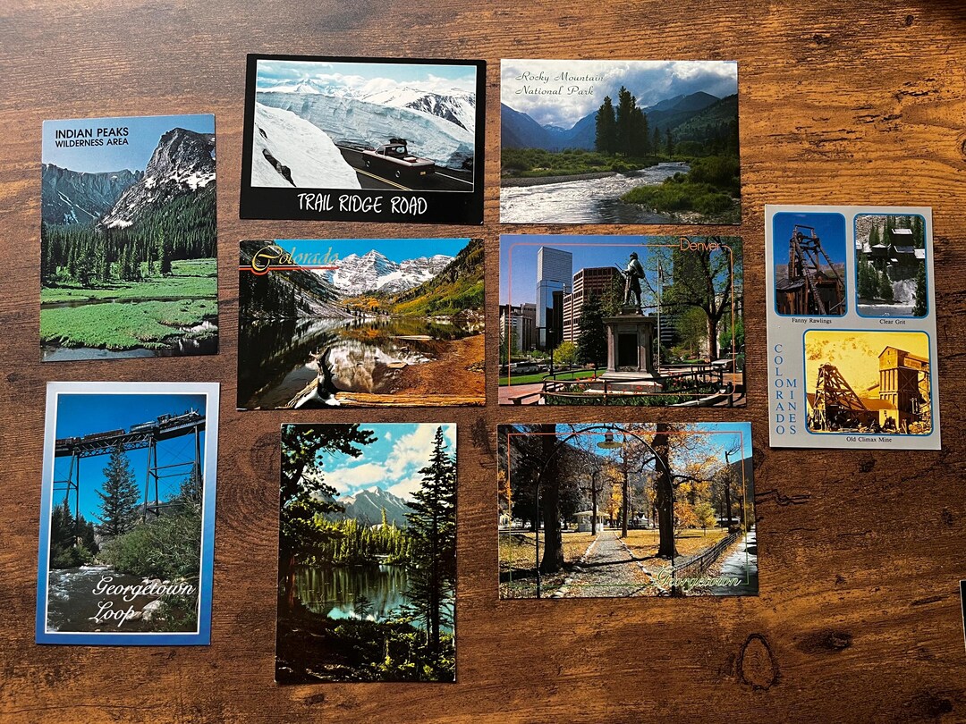 Vintage Colorado Postcards - Unused- Denver - Air Force Academy - Estes ...