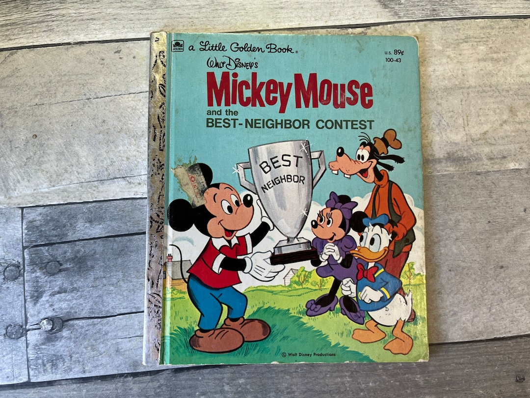 Mickey Mouse and the Best-neighbor Contest a Little Golden Book 100-43 ...