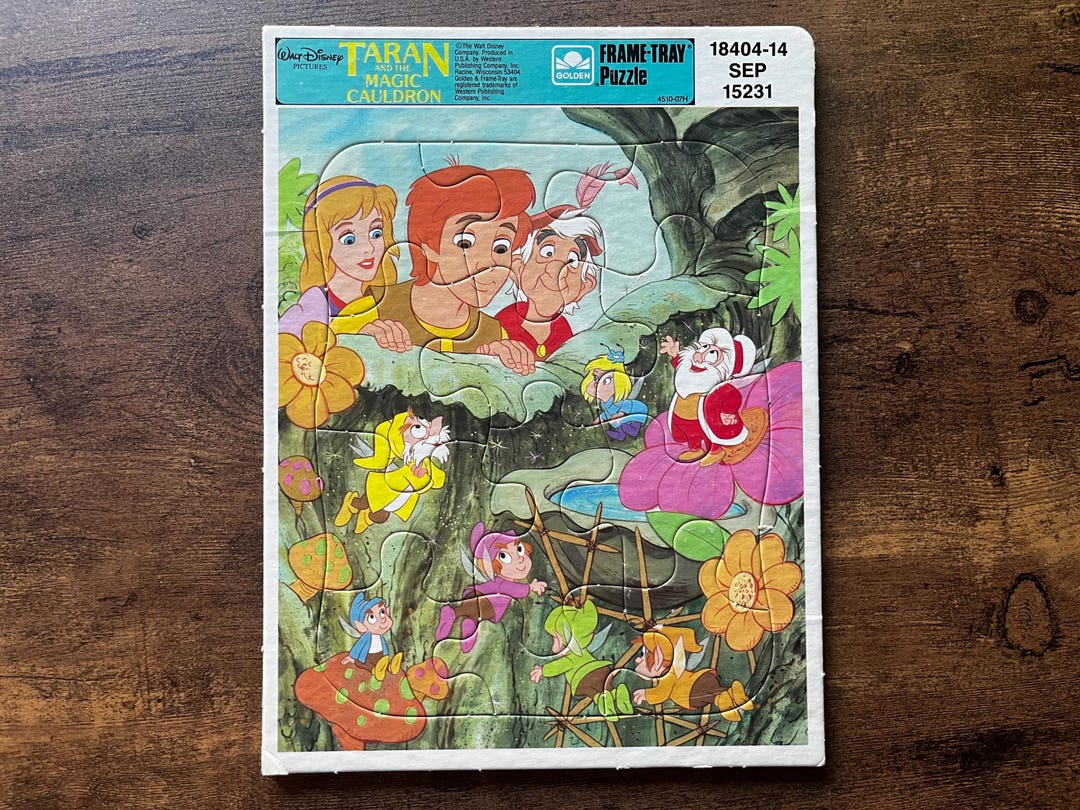 Taran and the Magic Cauldron Vintage Walt Disney Frame-tray Puzzle by ...