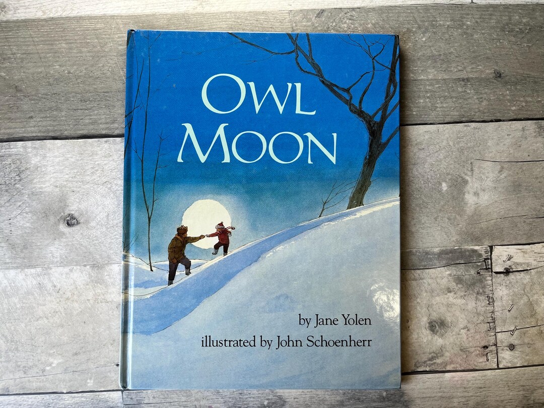 Owl Moon by Jane Yolen Large Vintage Hard Cover Book 1988 - Etsy