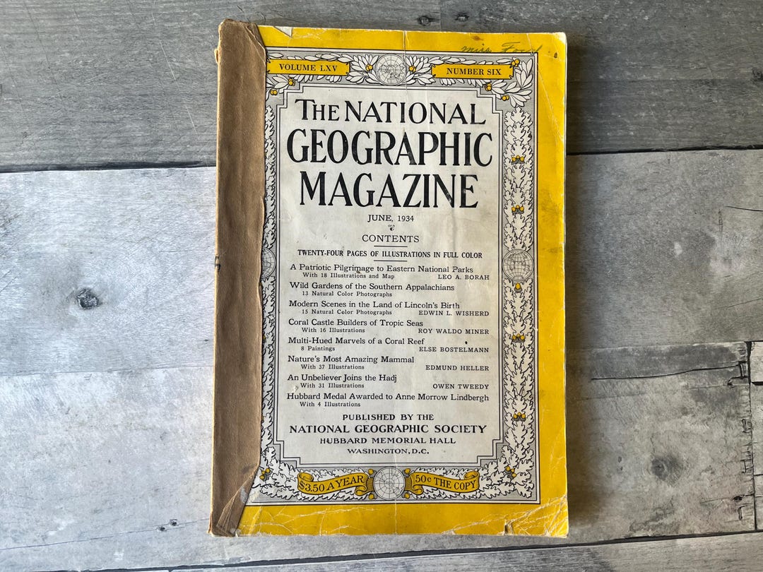 National Geographic Magazine Vol. 65 No. 6 June 1934 - Great Depression ...