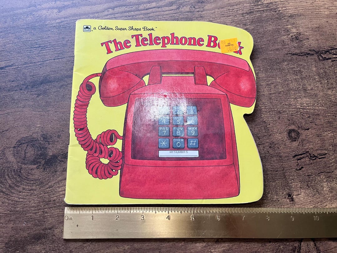 The Telephone Book a Golden Super Shape Book 1985 - Etsy