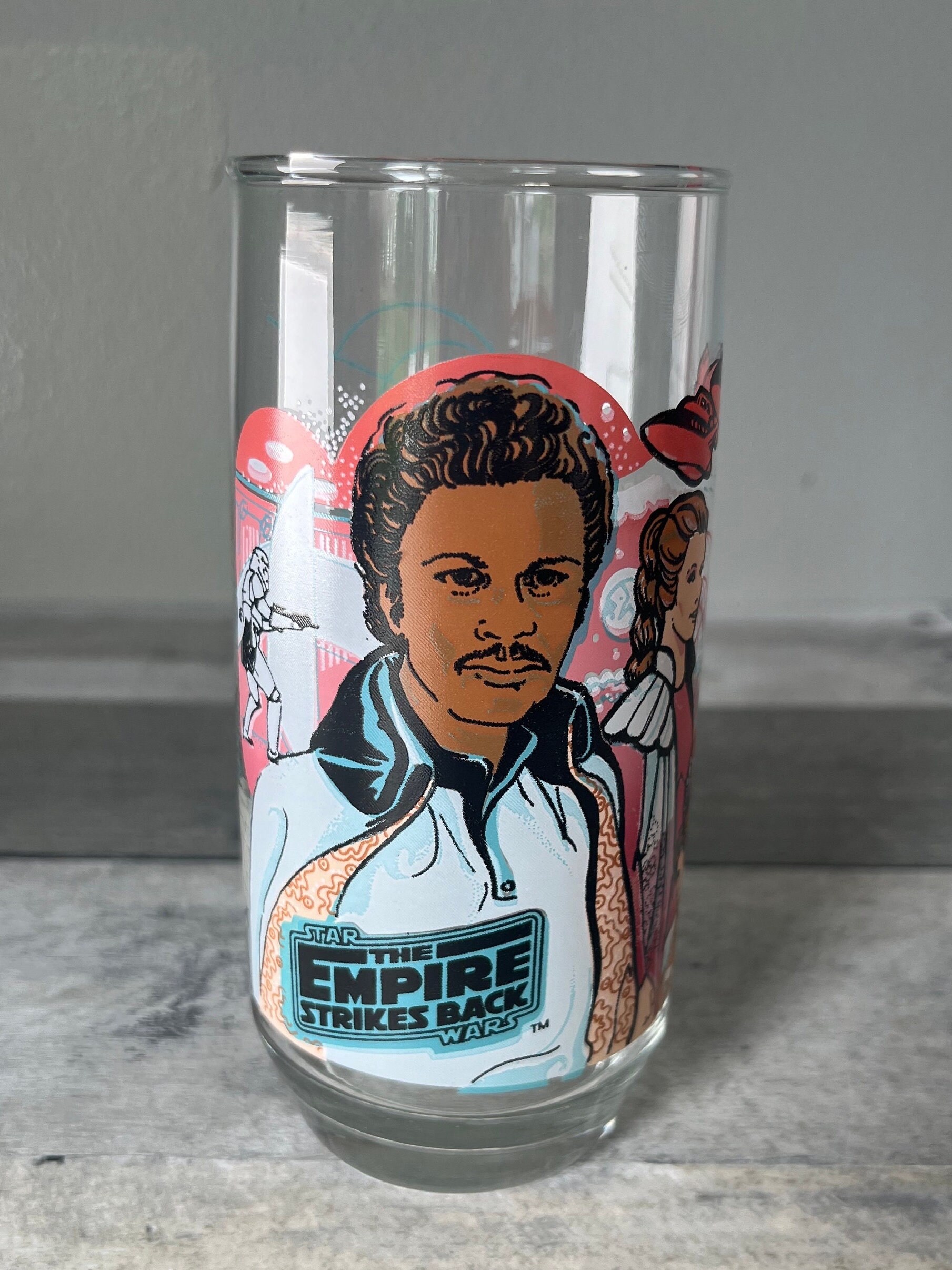Vintage Star Wars Drinking Glass Lando Calrissian 1980 the Empire ...