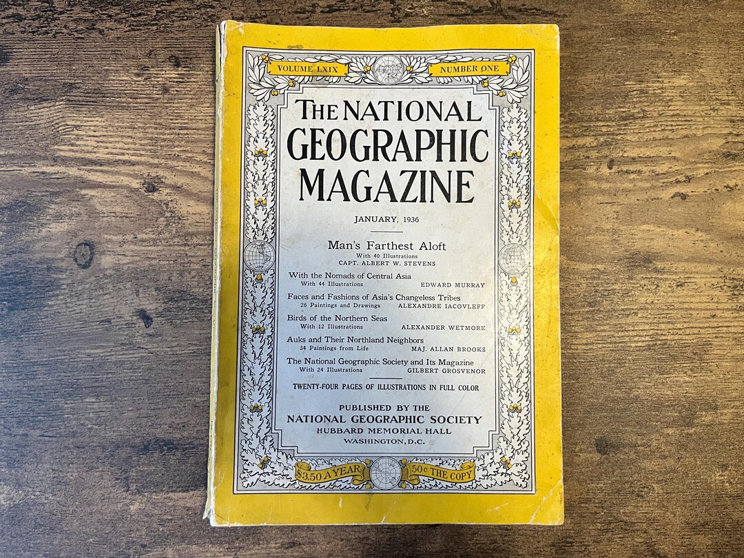 National Geographic Magazine Vol. 69 No. 1 January 1936 - Great ...