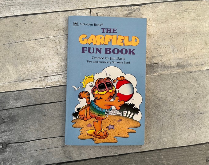 The Garfield Fun Book 1989 A Golden Book LIKE NEW Activity Book - Etsy