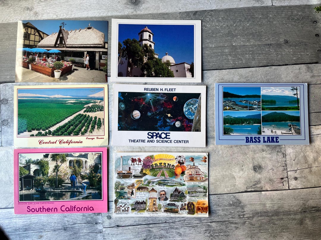 Vintage California Postcards - Unused - Etsy