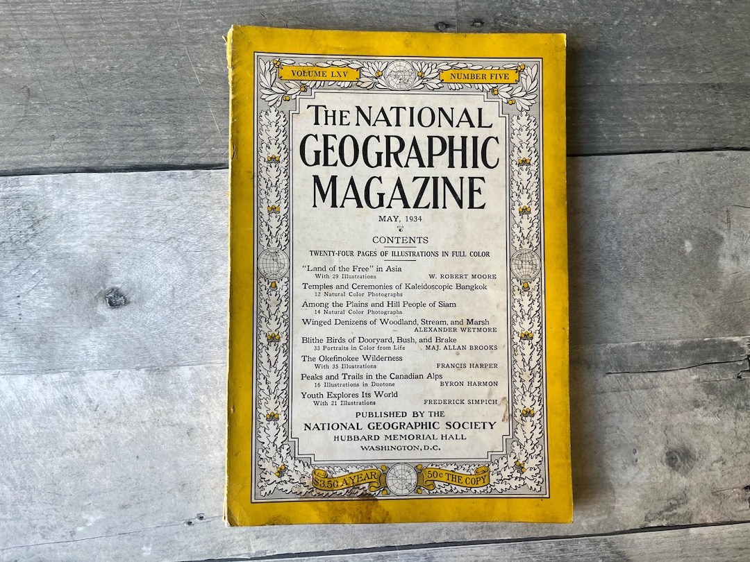 National Geographic Magazine Vol. 65 No. 5 May 1934 - Great Depression ...