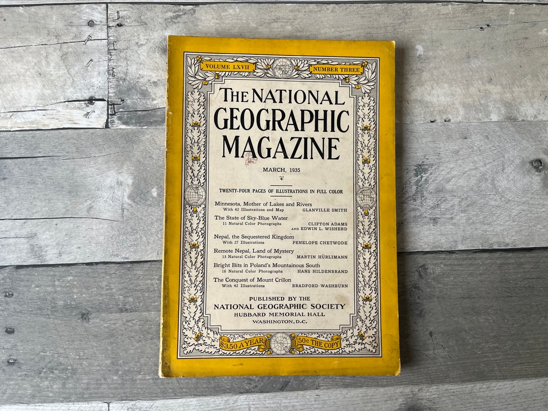 National Geographic Magazine Volume 67 No. 3 March 1935 Great ...