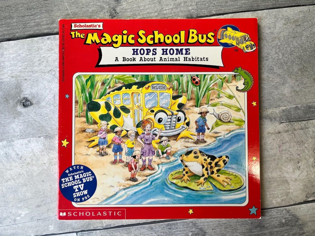 The Magic School Bus Hops Home A Book About Animal Habitats 1995 - Etsy