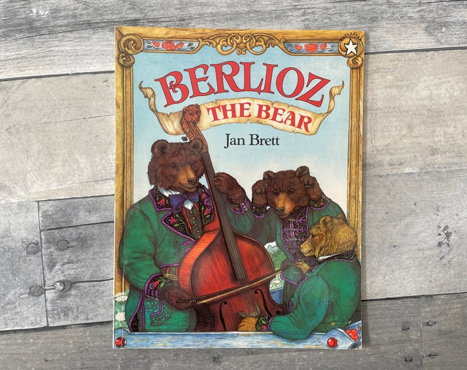 Berlioz the Bear by Jan Brett Vintage Paperback Children's Book - Etsy