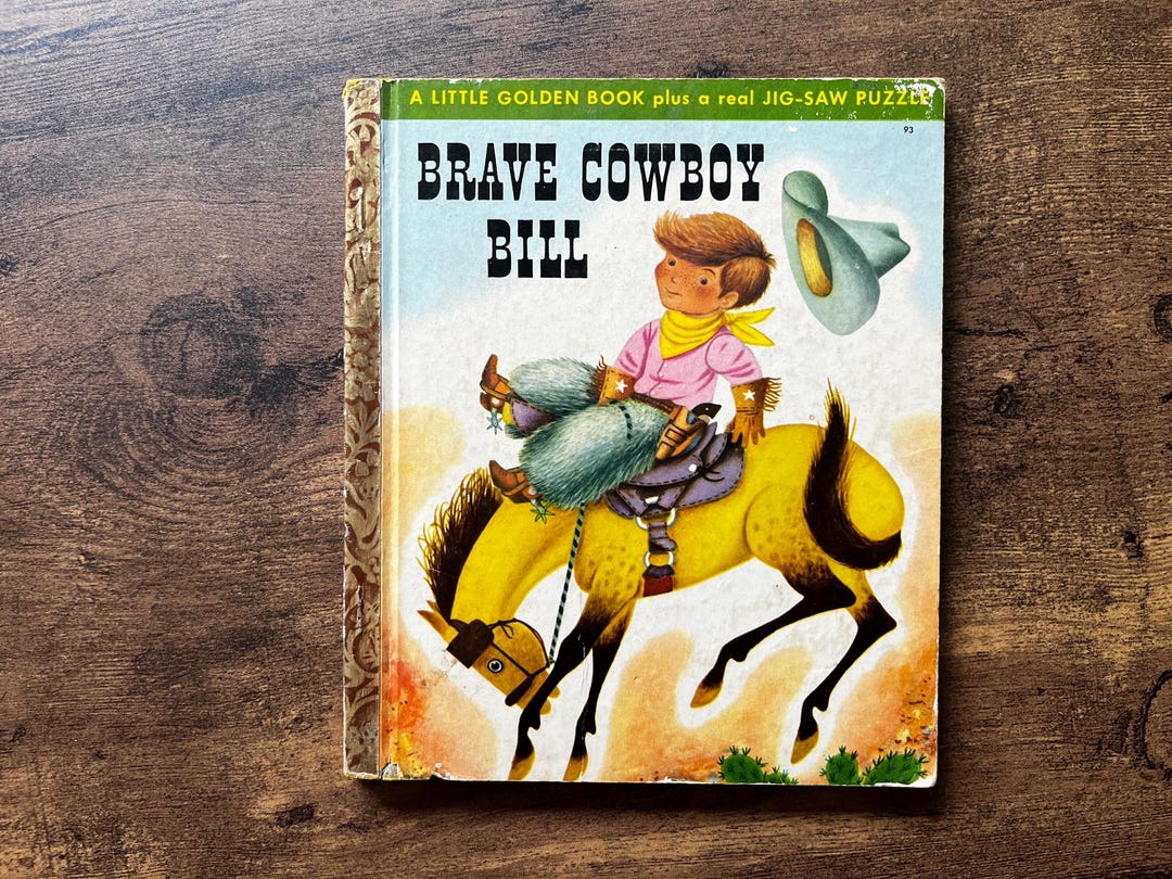 Brave Cowboy Bill a Little Golden Book 1950 NO Puzzle - Etsy
