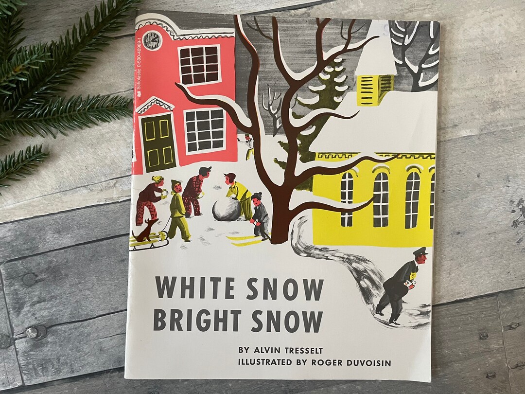 White Snow Bright Snow by Alvin Tresselt 1988 Vintage - Etsy