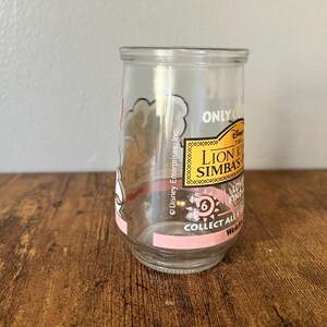 Lion King II Simba's Pride Jelly Jar Drinking Glass 1990s - Etsy