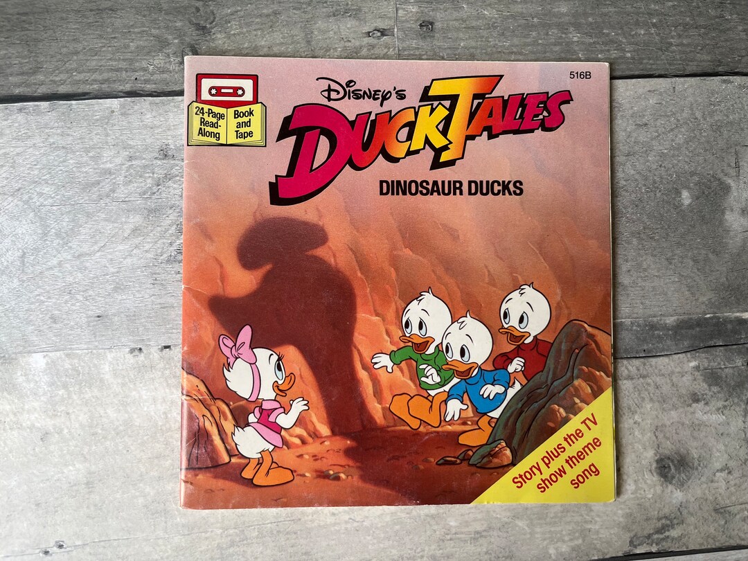 Disney's Ducktales Dinosaur Ducks 24 Page Read Along Book 1987 NO TAPE ...