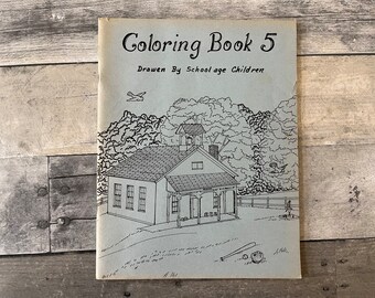 1950s Coloring Book - Etsy
