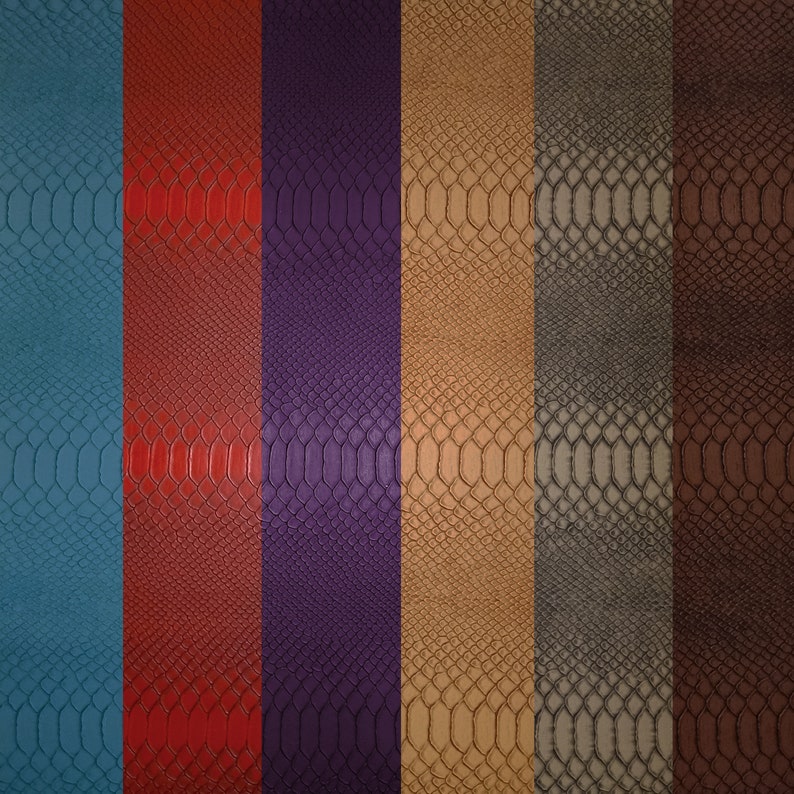Pvc SNAKE SKIN LEATHERETTE Fabric . Craft Faux Leather A2 A3 A4 A5 ...