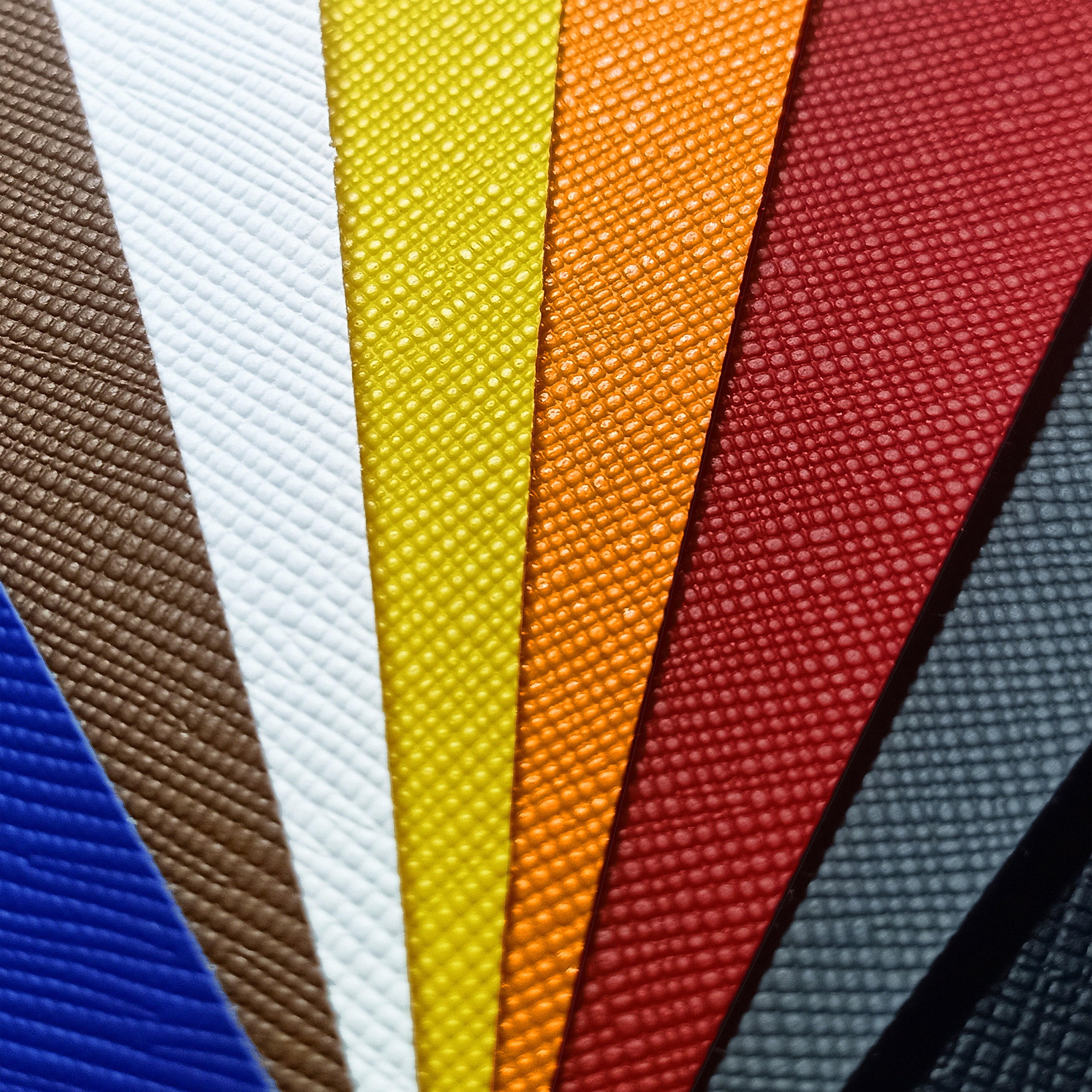 SAFFIANO Textured Faux Leather Cross-hatch Patterned Leatherette Fabric ...