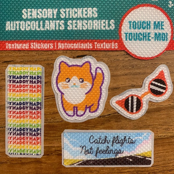 Anxiety Textured Stickers - Etsy