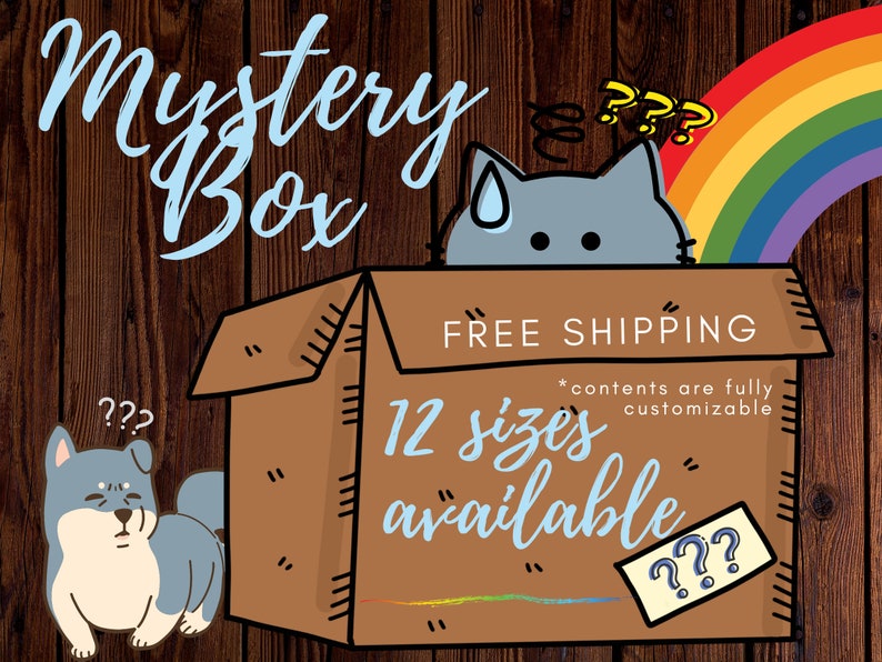 Color-themed Mystery Box With Customizable Contents & FREE - Etsy