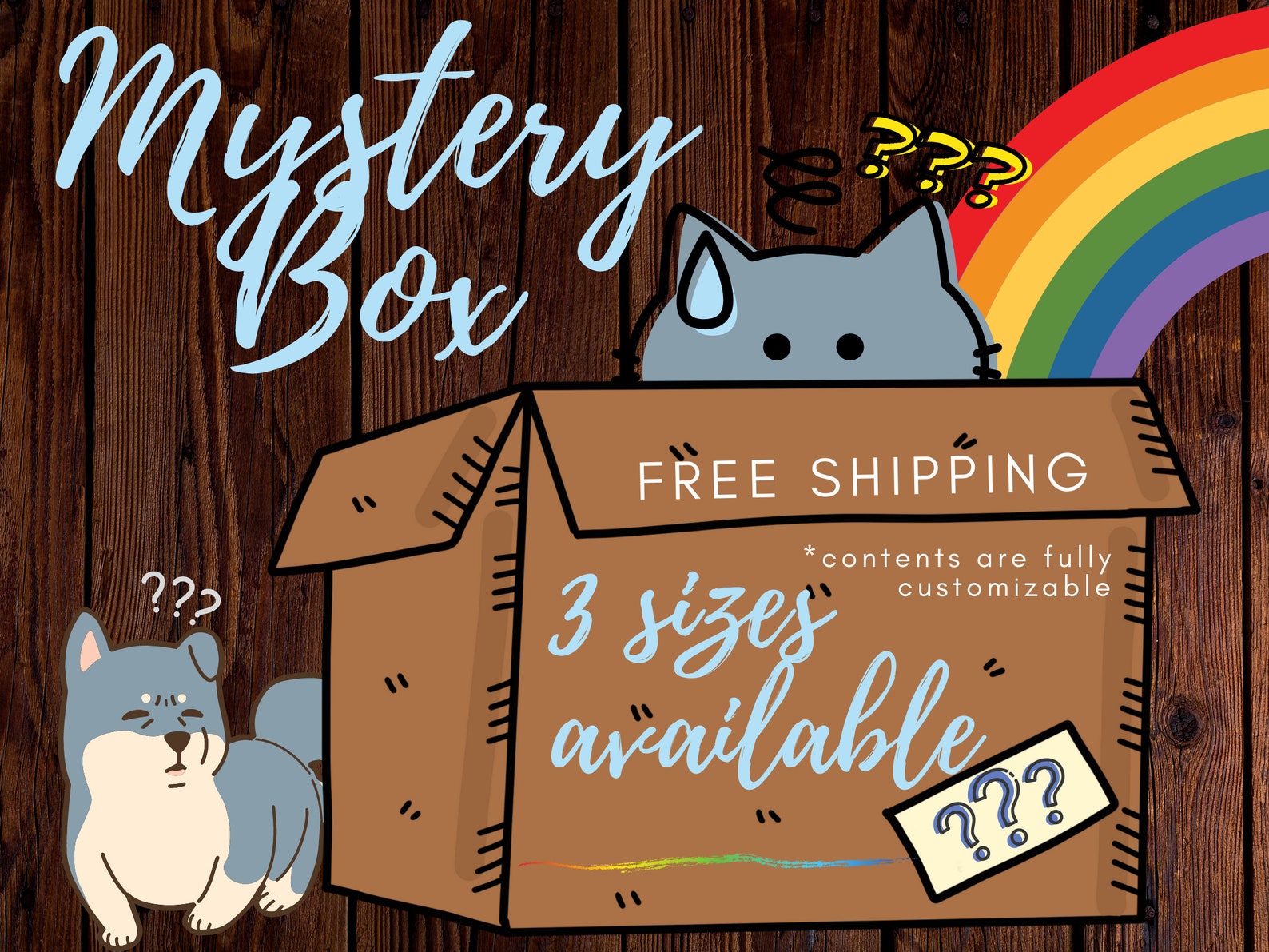 Color-themed Mystery Box With Customizable Contents & FREE - Etsy