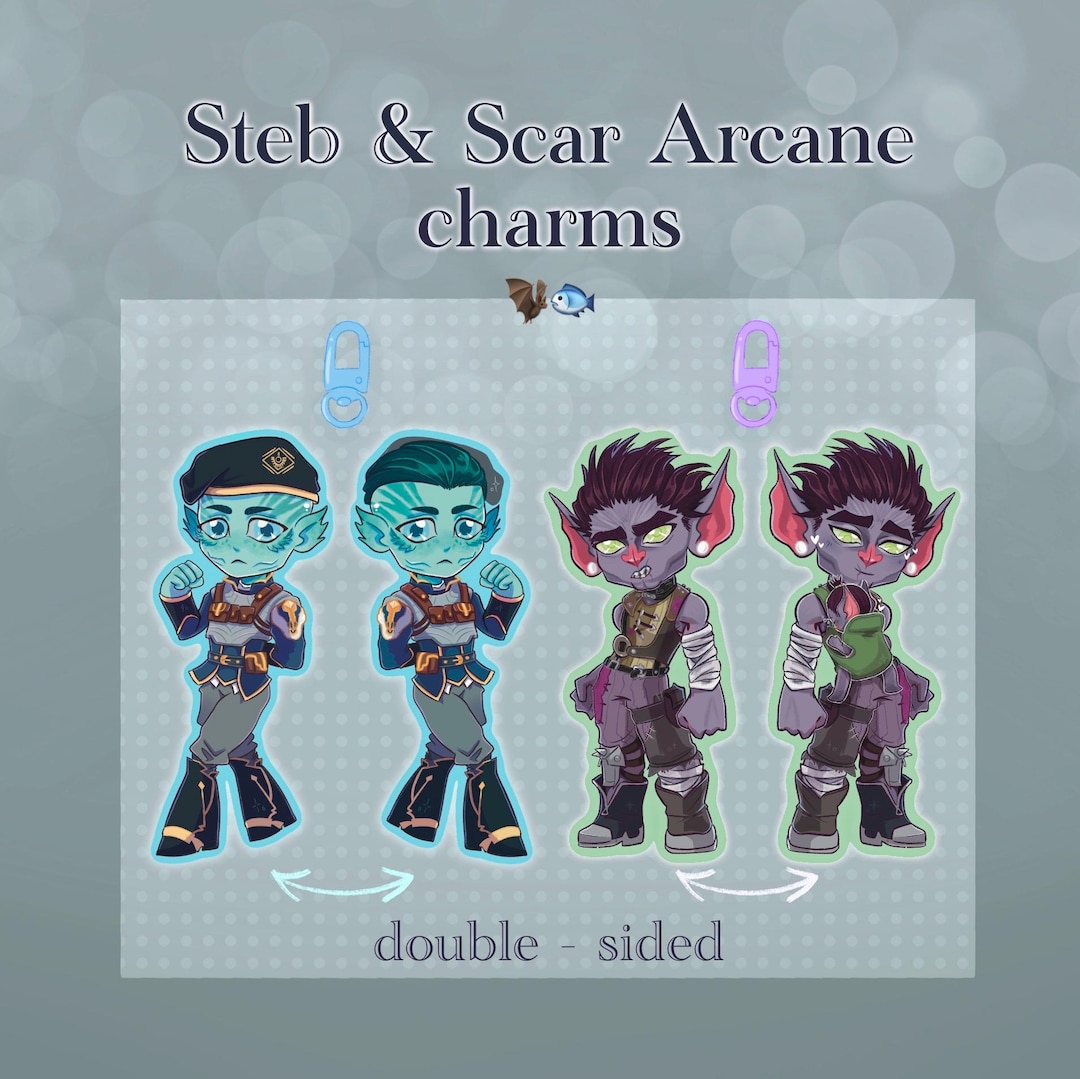 Llaveros Inspirados Steb Scar Batfish Arcane AVAIBLE, Ready to Ship :D ...