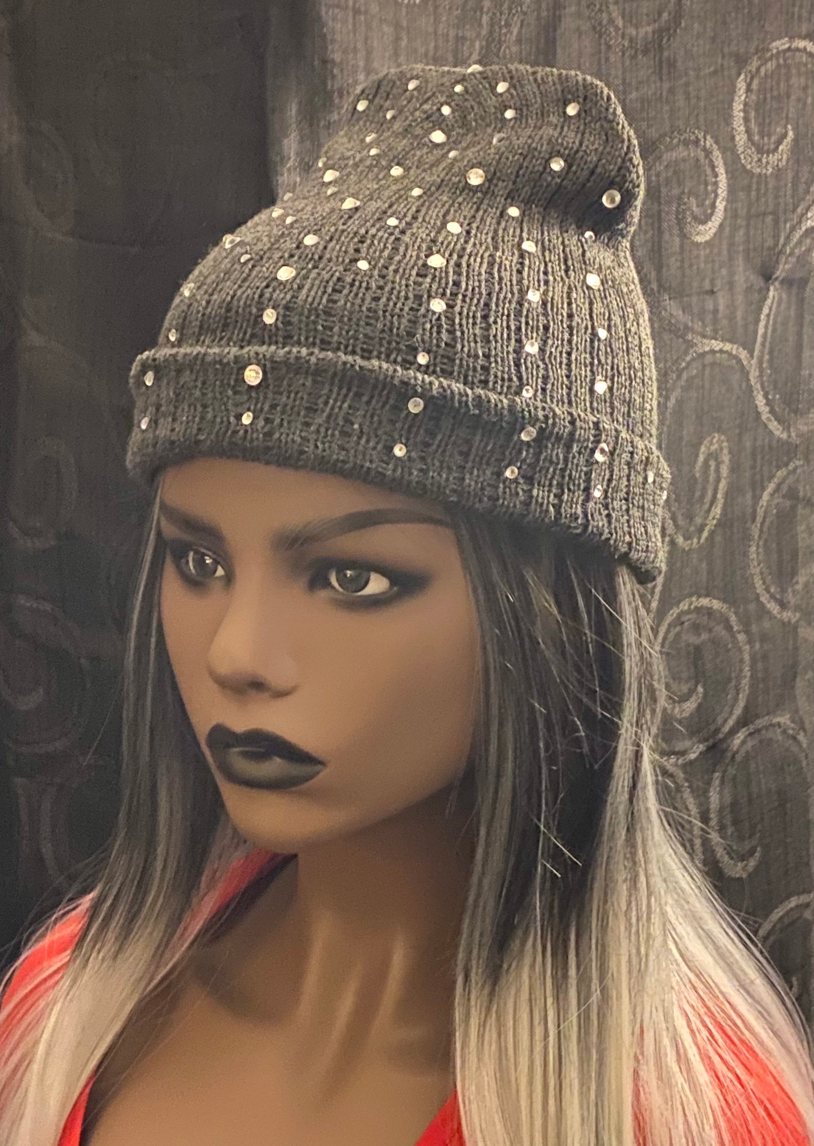 Bling Beanie, Rhinestone Beanie, Embellished Hat, Jeweled Hats, Bling ...