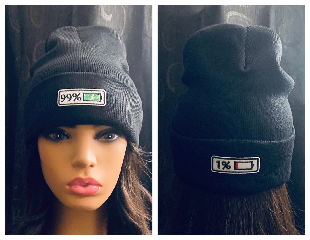 Statement Beanie Batterie Beanie Laufen Auf Leere Beanie - Etsy.de