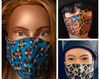 Vinyl Record Mask - Etsy