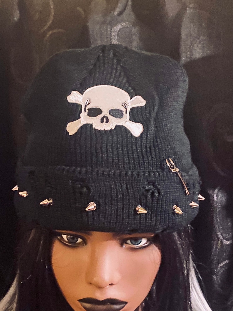 Bling Beanie, Spike Beanie, Embellished Hat, Studded Hat, Spike Hat ...