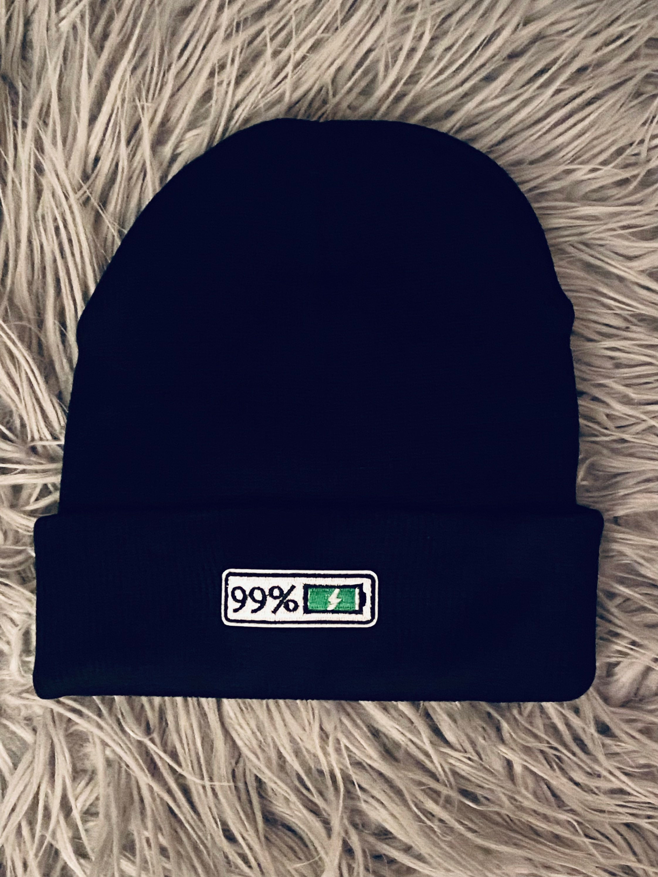 Statement Beanie Batterie Beanie Laufen Auf Leere Beanie - Etsy.de