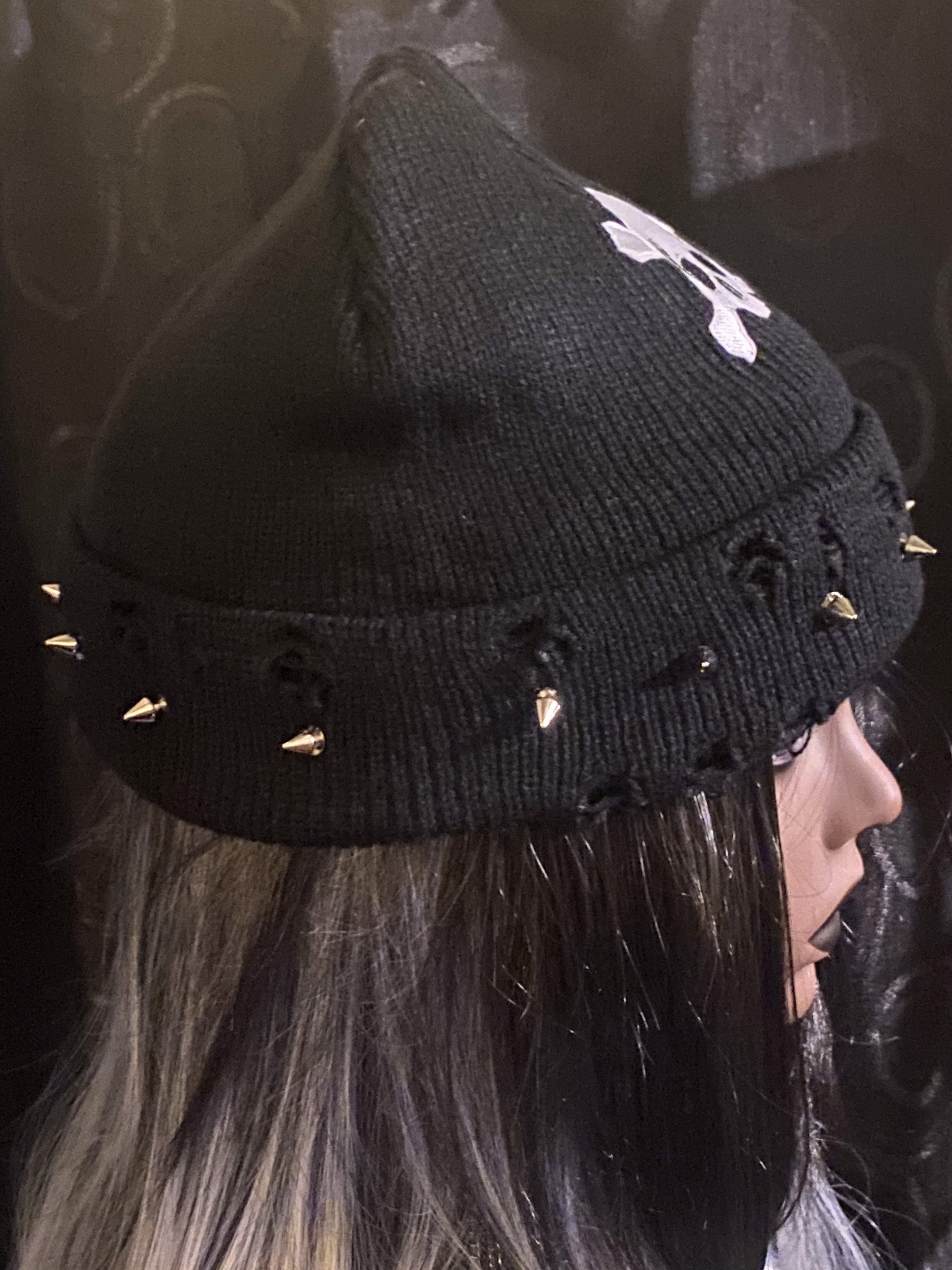 Bling Beanie, Spike Beanie, Embellished Hat, Studded Hat, Spike Hat ...