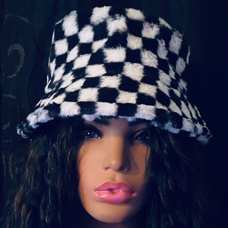 Checkered Hat - Etsy