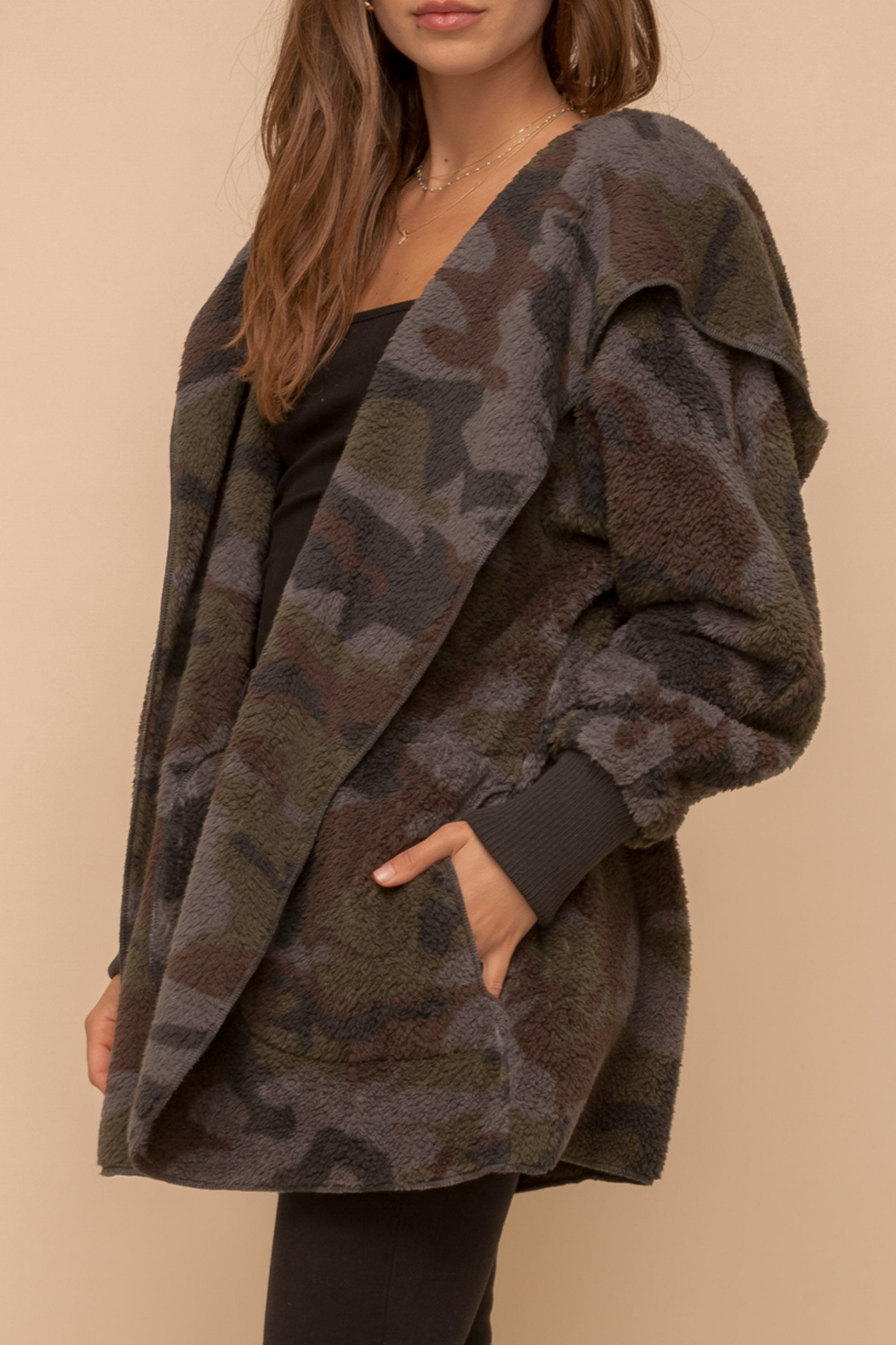 Camo Sherpa Jacket Fleece Jacket Women's sherpa Jacket - Etsy.de