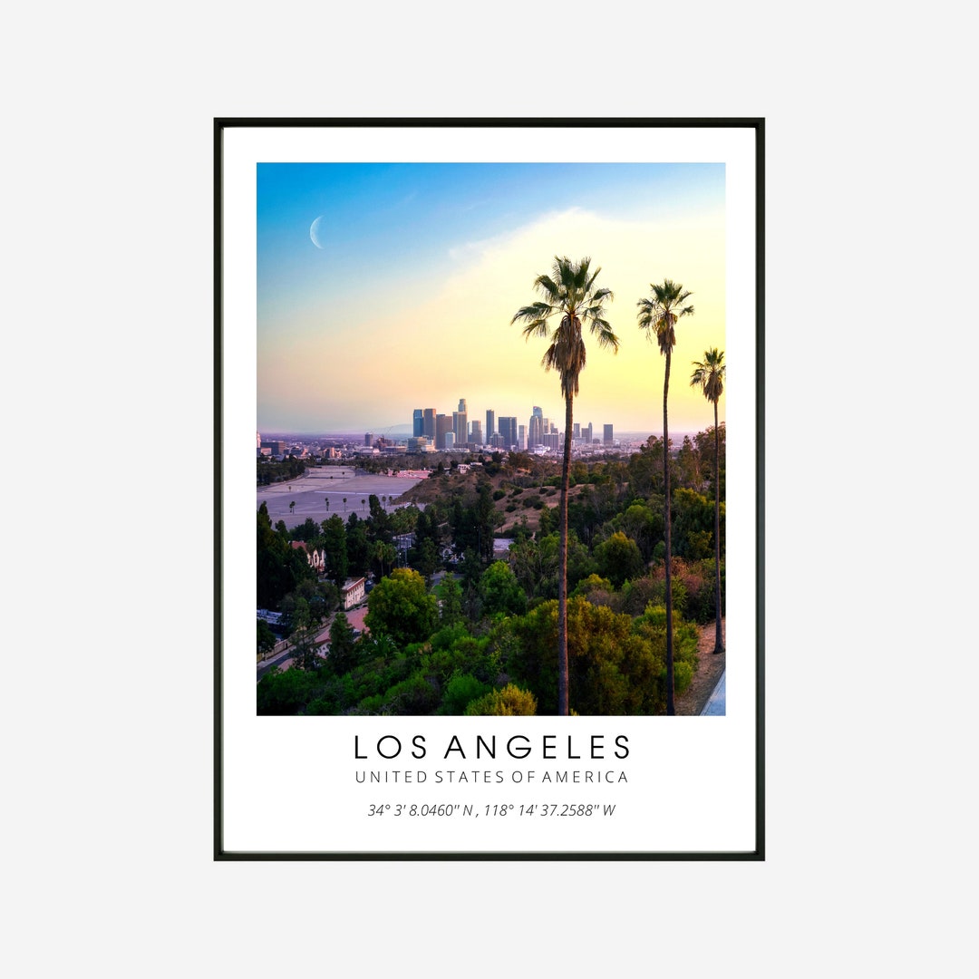 Los Angeles Printable Art LA Poster Unique Wallart Decor - Etsy
