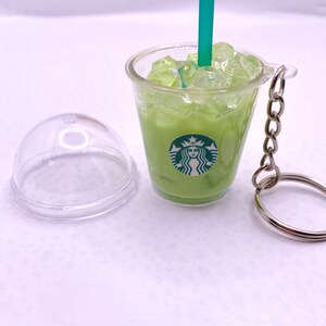 Starbucks Matcha Latte or Green Tea Miniature Drink Keychain - Etsy