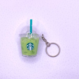 Starbucks Matcha Latte or Green Tea Miniature Drink Keychain - Etsy