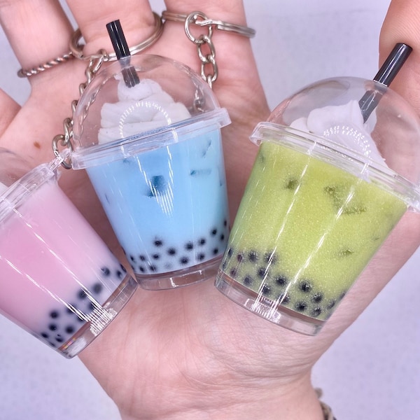 Boba Tea Keychain - Etsy