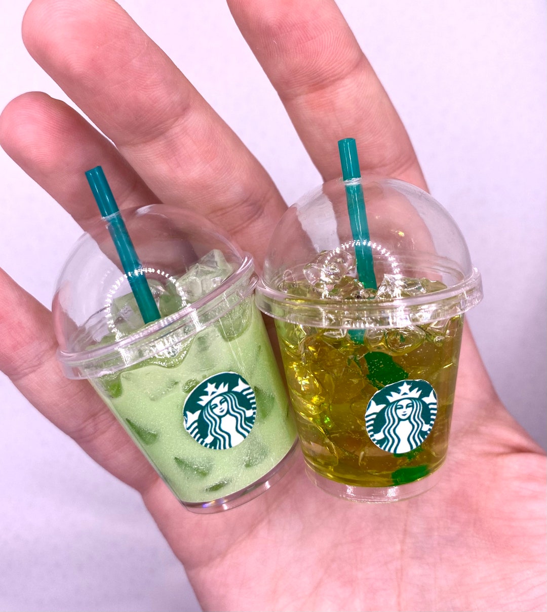 Starbucks Matcha Latte or Green Tea Miniature Drink Keychain - Etsy