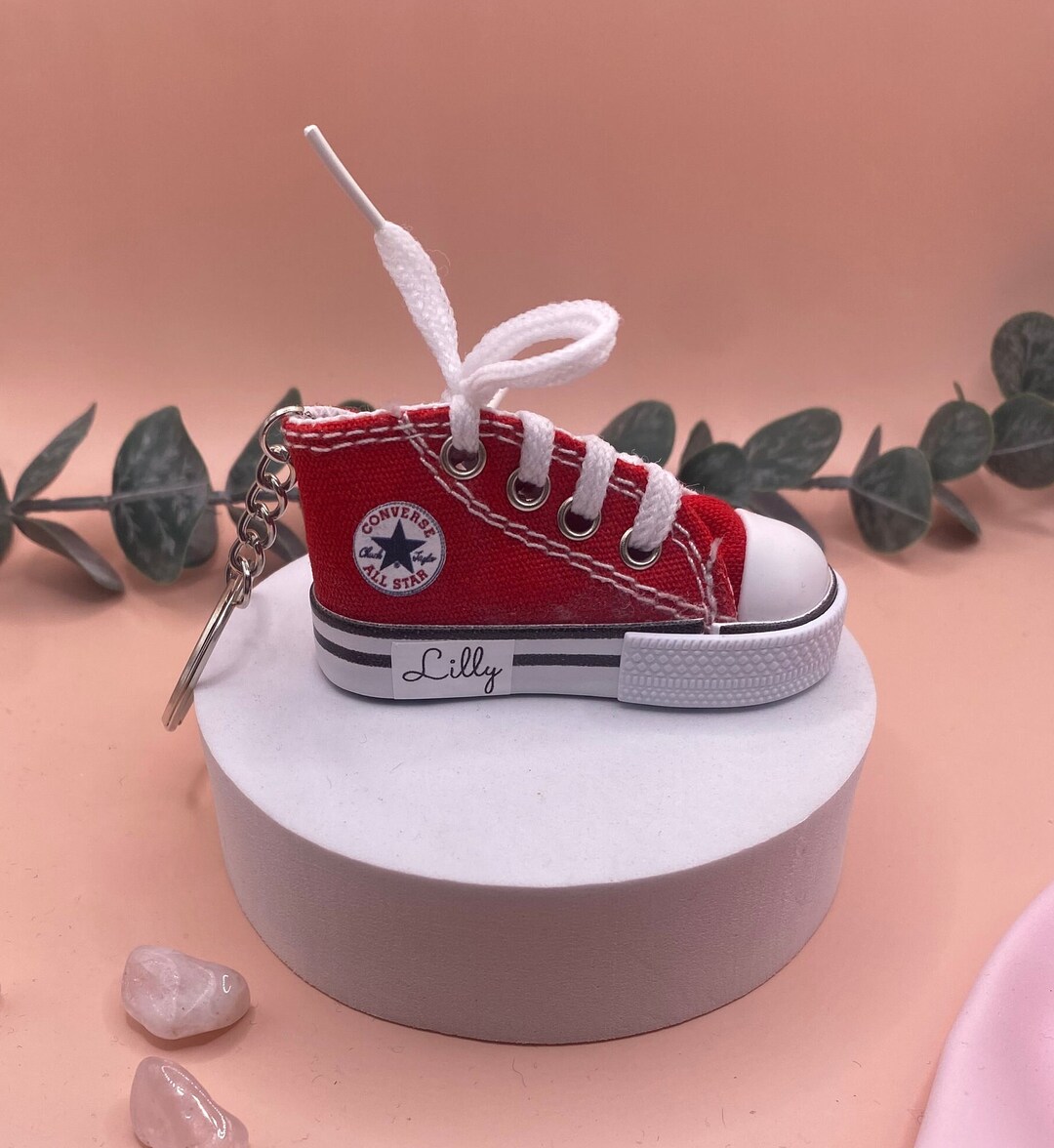 Custom Converse Keychain / Miniature 3 Inch Converse With Name and Font ...