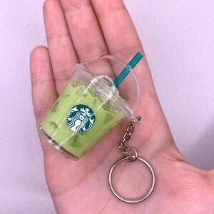 Starbucks Matcha Latte or Green Tea Miniature Drink Keychain - Etsy