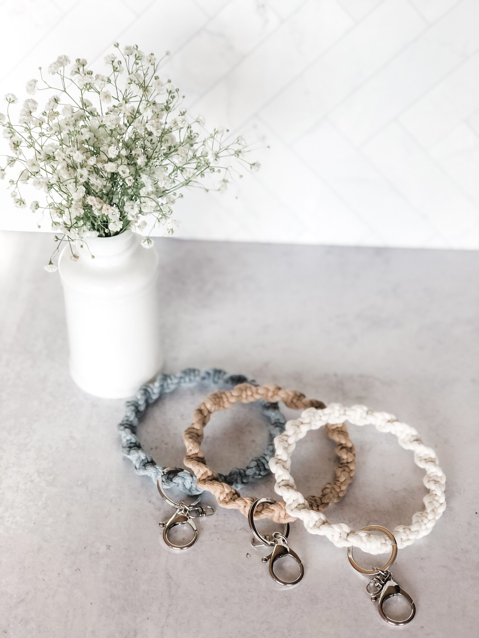 Macrame Bracelet Keychain Macrame Keychain Macrame - Etsy