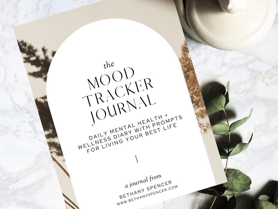 Mood Tracker Journal || Encouragement || Mental Health || Diary ...