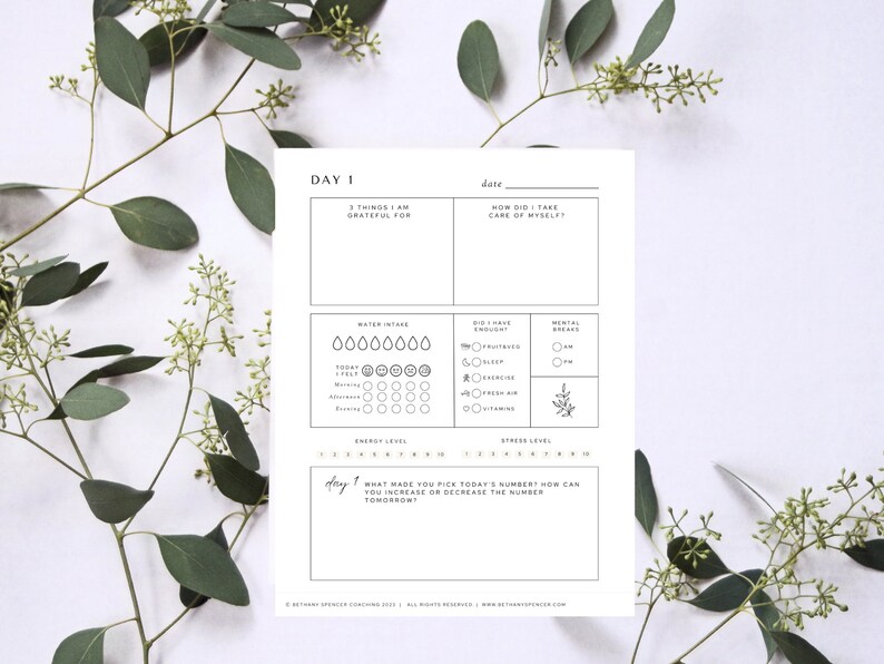 Mood Tracker Journal || Encouragement || Mental Health || Diary ...