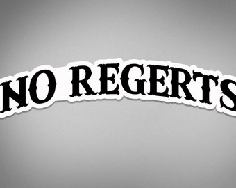 No Regrets - Etsy