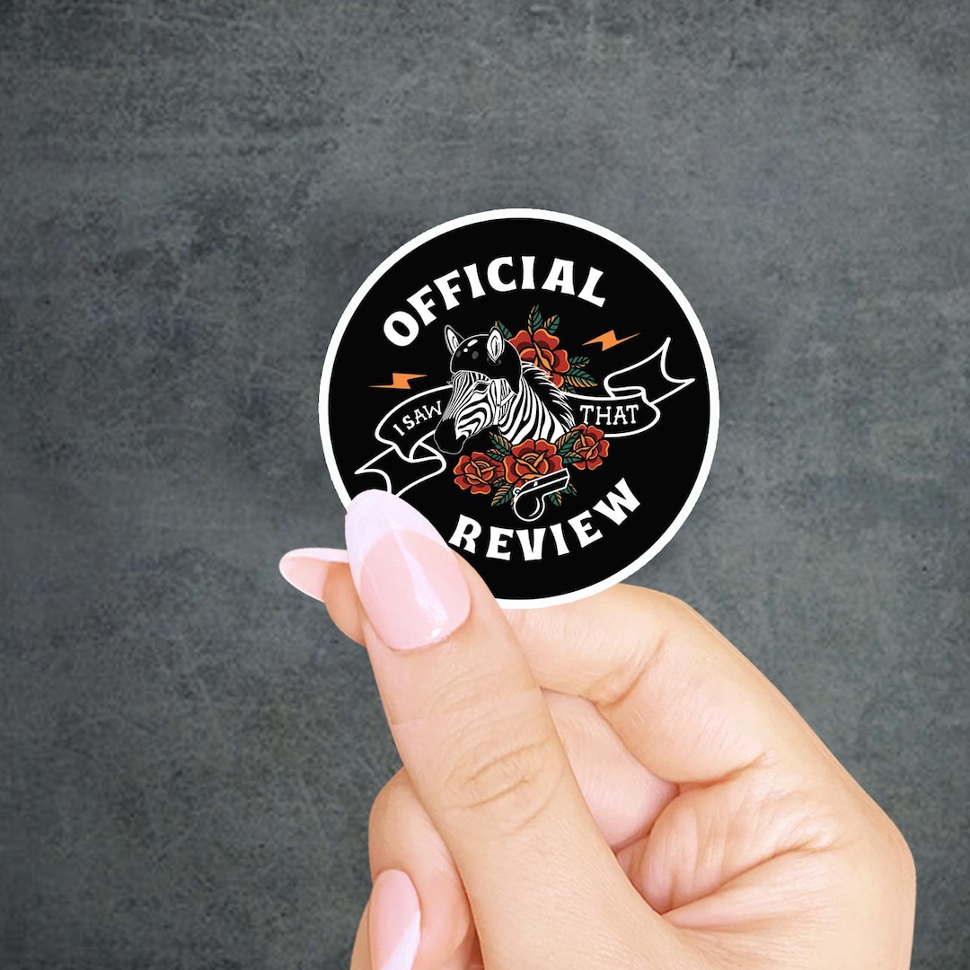 Official Review Roller Derby Referee Round Sticker - Etsy