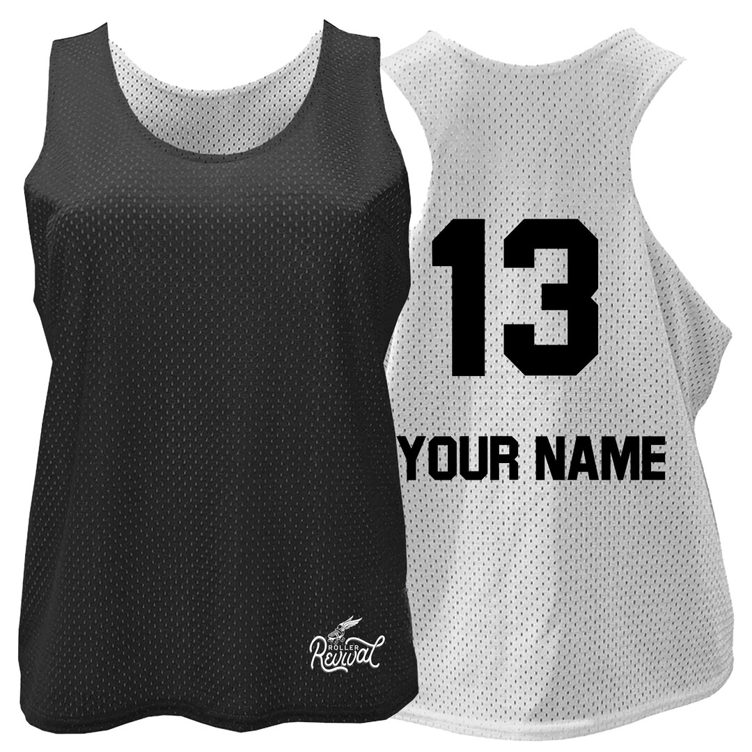 Youth Girls Reversible Junior Roller Derby Scrimmage Jersey Racerback ...