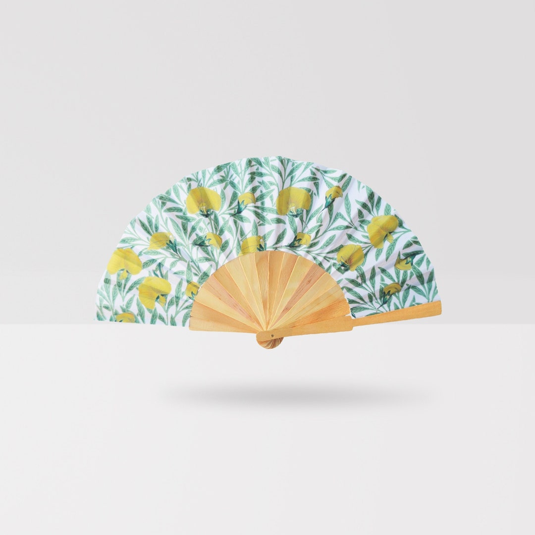 Summer HAND FAN Amalfi Coast Folding Fan Green Favors Handheld Fan ...