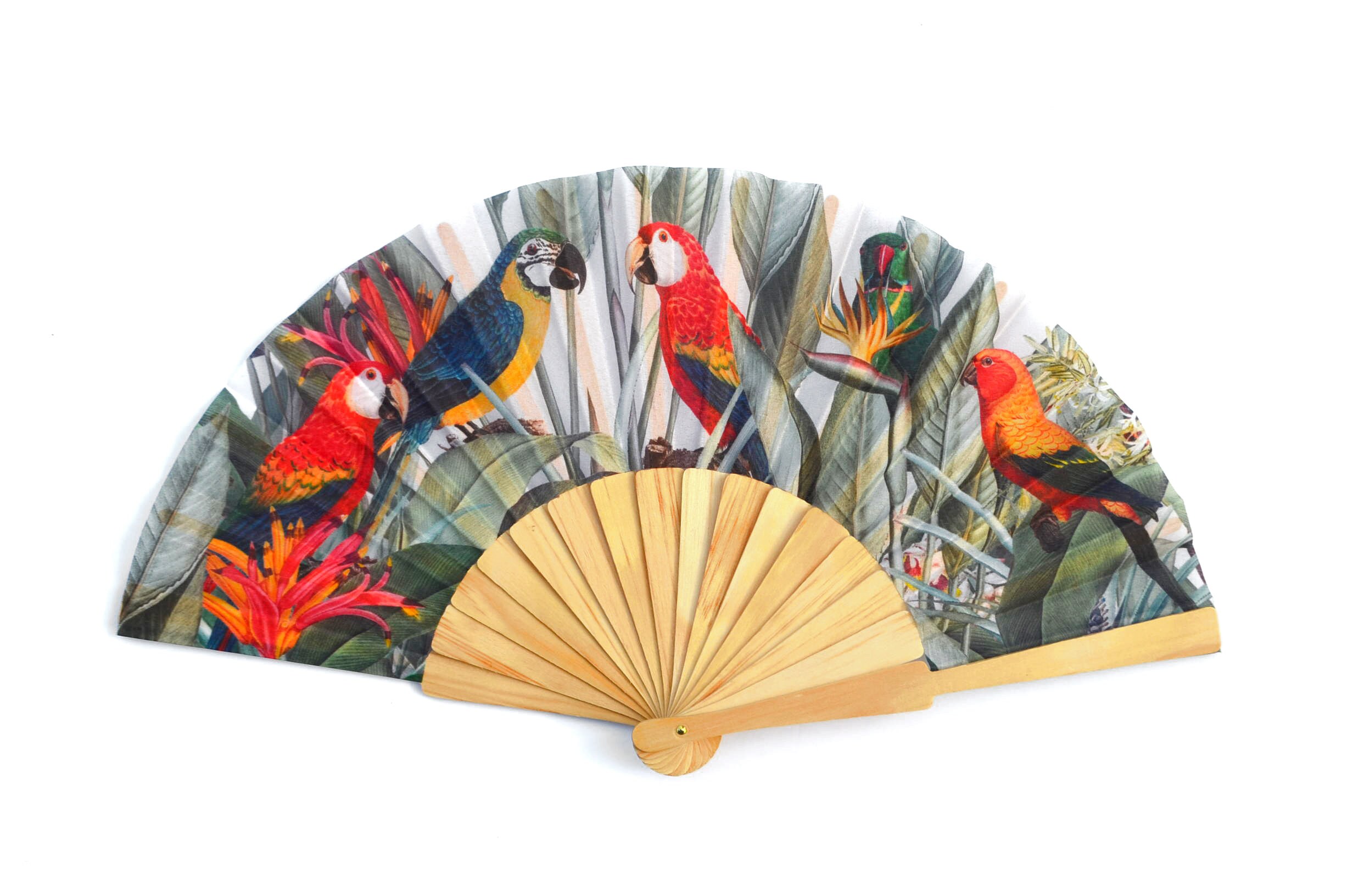 Valentine's Present: FABRIC HAND FAN Wedding Party Event Handheld Fan ...