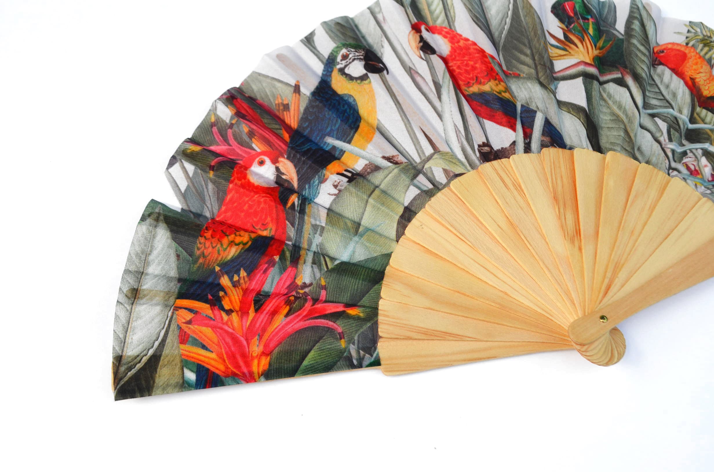 Valentine's Present: FABRIC HAND FAN Wedding Party Event Handheld Fan ...